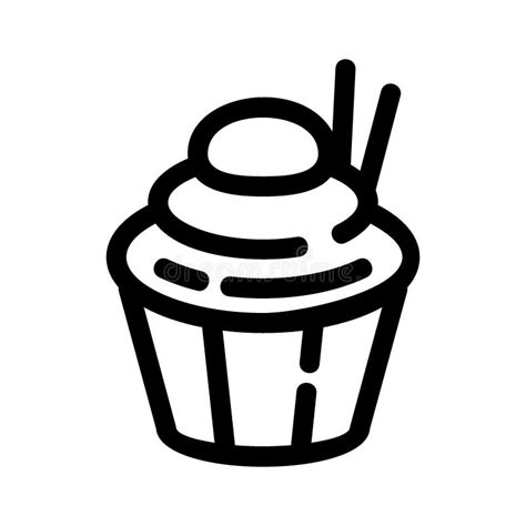 Cupcake Icon Or Logo Isolated Sign Symbol Vector Illustration Stock