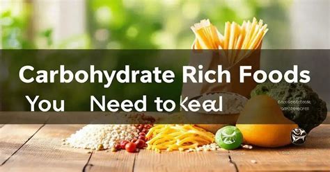 7 Alimentos Ricos Em Carboidratos Que Você Precisa Conhecer
