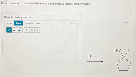 Solved Deduce And Draw The Structure Of The Neutral Organic