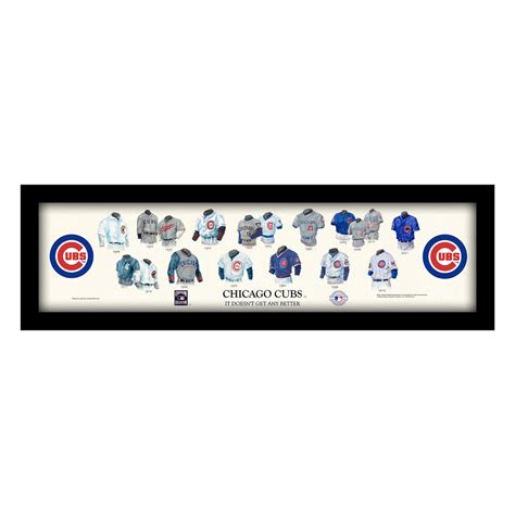 Chicago Cubsuniform Heritage Horizontal Print For The Deep Rooted Fan Sporticulture