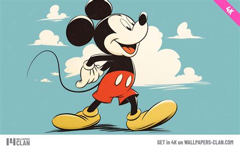 Mickey Mouse Retro Mickey Mouse Retro Stars N Stripes 60x80