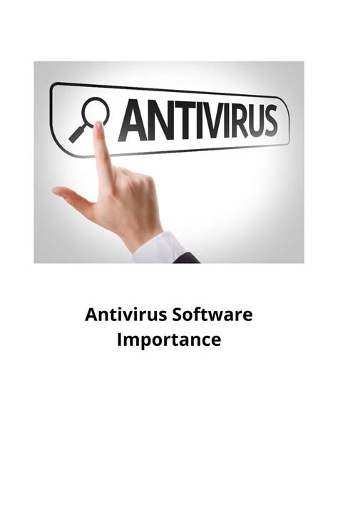 Antivirus Software Importance Antivirus Software Words To Describe Computer Repair