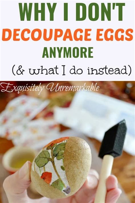 How Not To Decoupage Easter Eggs With Napkins Easter Egg Decoupage