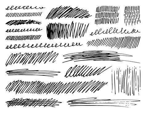 Premium Vector Black Ink Scribble Strokes Set Hand Drawn Curly Lines And Squiggles Isolated On