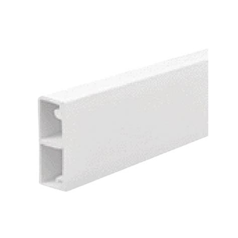 Marshall Tufflex Pvc Mini Trunking 2 Compartment 3m X 38mm X 16mm White
