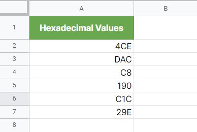 How To Use The Hex Dec Function In Google Sheets Sheetaki