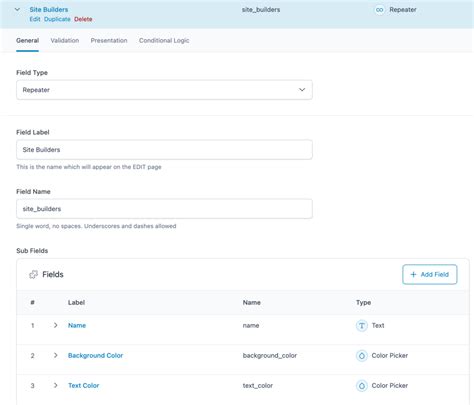 Outputting Acf Repeaters Sub Fields Brickslabs