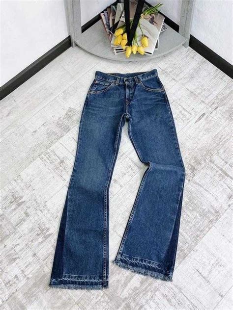 Джинси кльош вінтажні levi's винтажные джинсы levis 525 04 клеш: 800 ...
