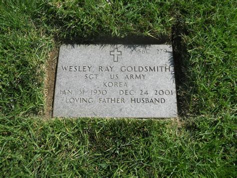 Wesley Ray Goldsmith 1930 2001 Find A Grave Memorial