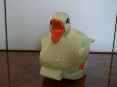Quirky Rare Antique DUCK Piggy Bank C 1950s Etsy Denmark
