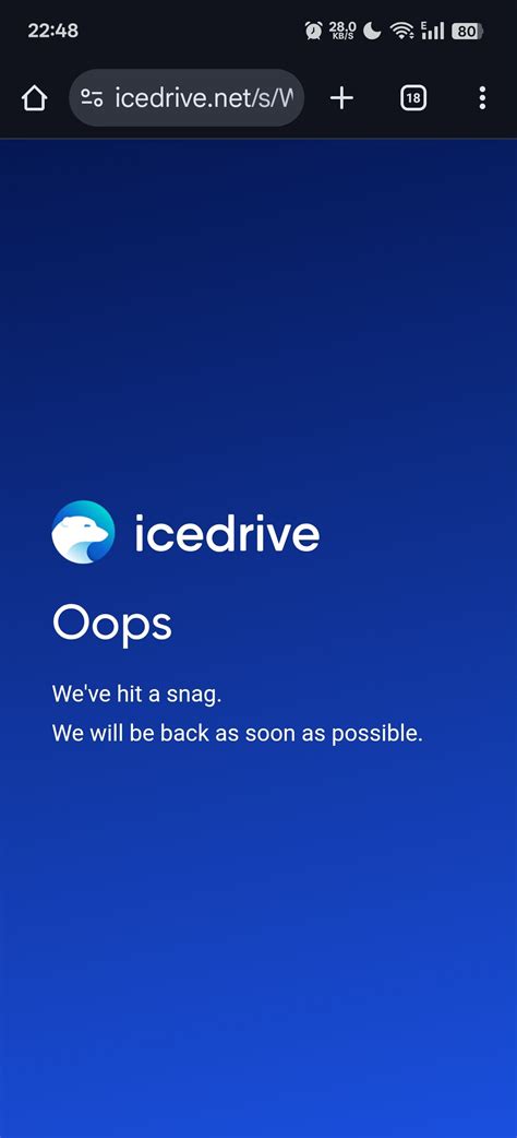Icedrive Error Screen Icedrive Discussion Icedrive Community