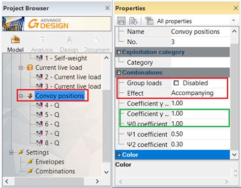 concomitance between load cases