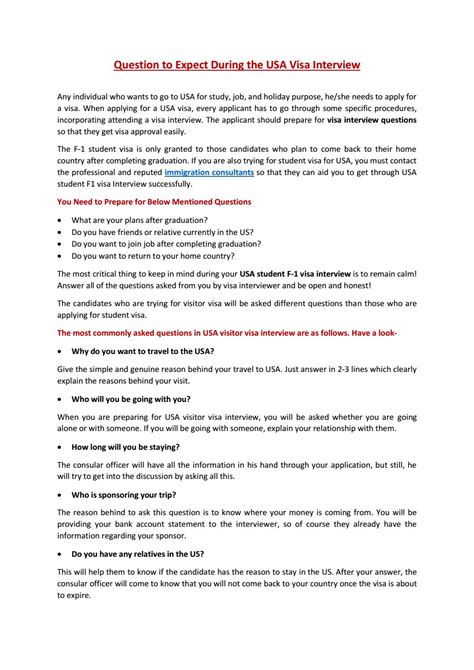 F1 Visa Interview Questions And Answers 2024 How To Prepare
