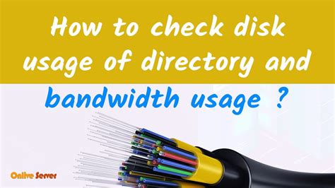 how to check disk usage of directory and bandwidth usage with
