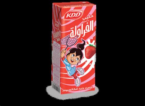 حليب فراوله