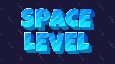 Futuristic 3d Blue Text Effect Free Illustrator Vector File