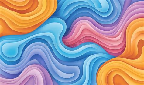 Colorful Abstract Wave Pattern Background For Design Stock Illustration Illustration Of Design
