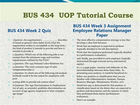 PPT BUS 434 UOP Tutorial Course Uoptutorial PowerPoint Presentation ID 7201946