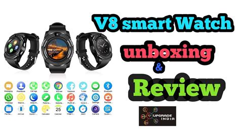 V8 Smart Watch Smart Watch Smart Watch By Upgrade India Youtube