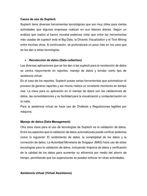 Casos De Uso De Suptech Pdf