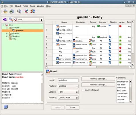Getting Started With Firewall Builder