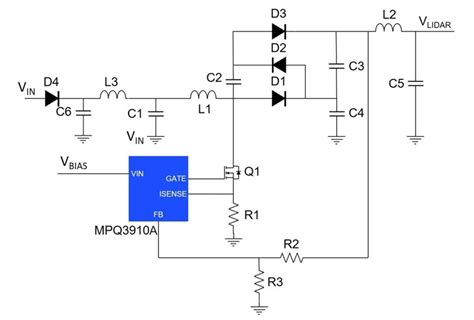 Mpq3910a Reference Design High Voltage Boost For Apd In Lidar Applications
