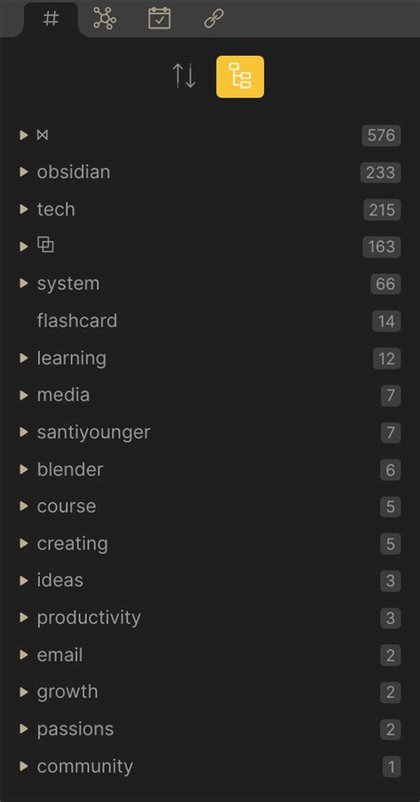 Un Fold All Nested Tags Feature Requests Obsidian Forum