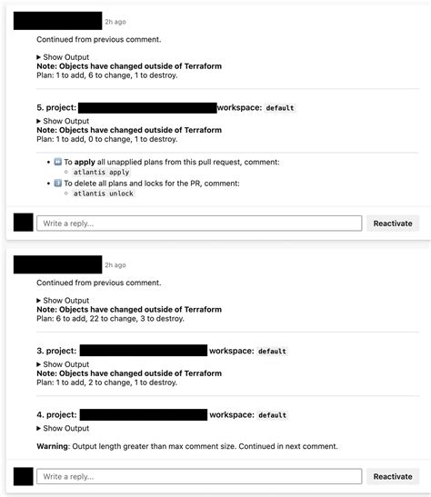 threaded comments in azure devops · issue 2485 · runatlantis atlantis
