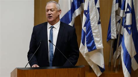 Le Ministre Israélien De La Défense Benny Gantz En Visite De 48