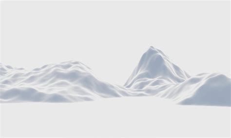 Premium Photo D Render Snow Mountain White Terrain