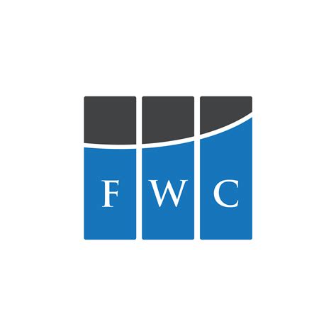 Fwc Letter Logo Design On White Background Fwc Creative Initials