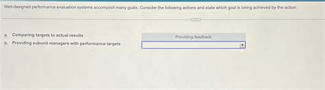 Solved Well Designed Performance Evaluation Systems