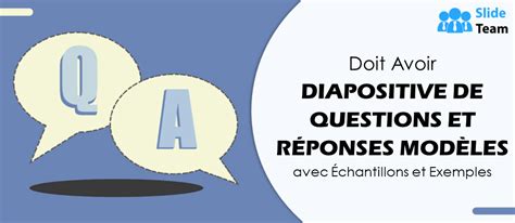 Modèles de diapositives de questions et réponses indispensables avec
