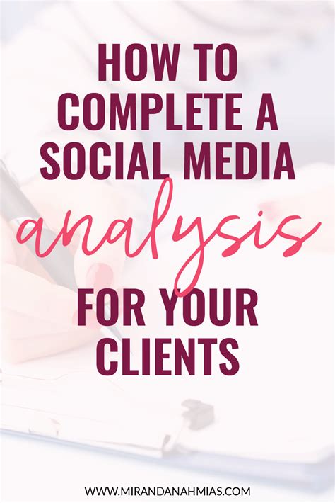 How To Complete A Social Media Analysis For Your Clients Artofit