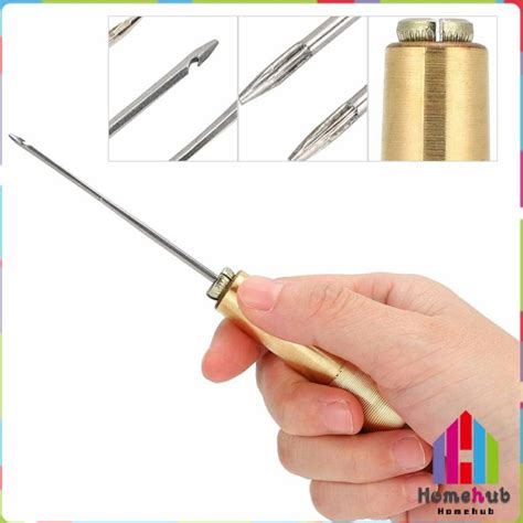 Hb Copper Handle Leather Sewing Awl Sewing Needle Awls For Leather Shoe
