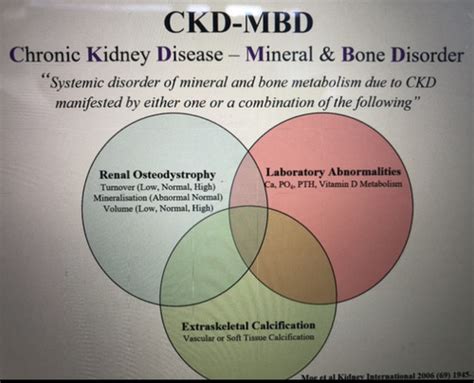 Mineral Bone Disease Hypocalcaemia And Hyperphosphatemia