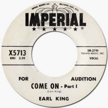 Earl King Come On 1960 Vinyl Discogs