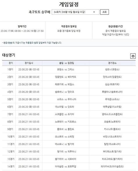 약 27억 원의 1등 적중금 이월 축구토토 승무패 34회차 금일 발매 마감 토토투데이