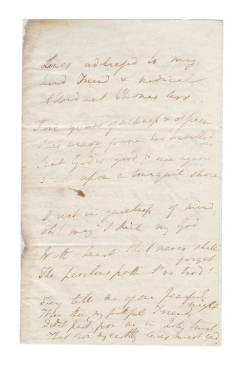 Bonhams Wordsworth Dorothy 1771 1855 Sister Of William Wordsworth