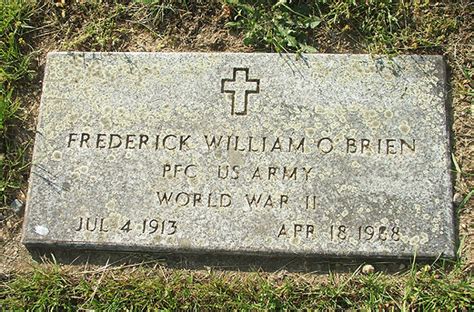 Frederick W Obrien 1913 1988 Find A Grave Memorial