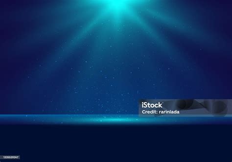 조명 조명과 먼지 장면 배경3d 사실어두운 파란색 단계 0명에 대한 스톡 벡터 아트 및 기타 이미지 0명 1위 3차원 형태 Istock