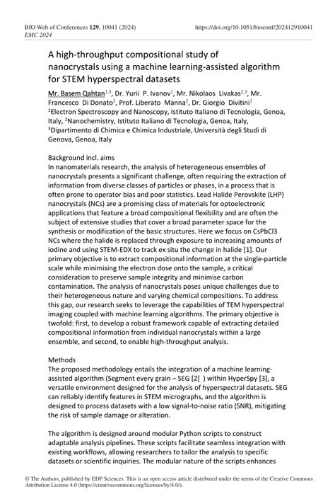Pdf A High Throughput Compositional Study Of Nanocrystals Using A