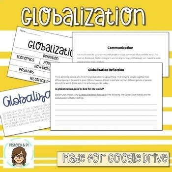 Intro To Globalization By History And Pi Teachers Pay Teachers