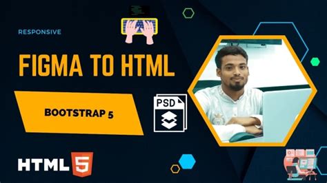 convert figma to html xd to html psd to html responsive bootstrap 5