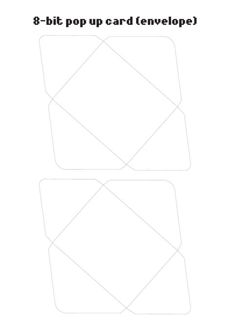 8 Bit Pop Up Card Envelope Template Download Printable Pdf Templateroller
