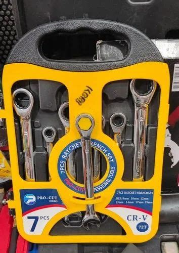 7 Piece Metric Ratchet Combination Wrench And Spanner Set At ₹ 2750