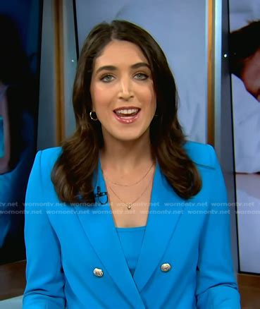 Wornontv Liz Kreutzs Blue Double Breasted Blazer On Nbc News Daily