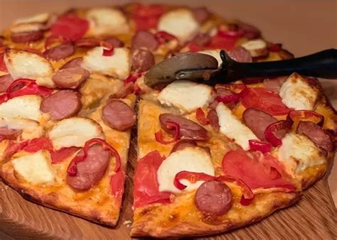 Pizza With Crispy Dough Foodnerdy Recipes Management System