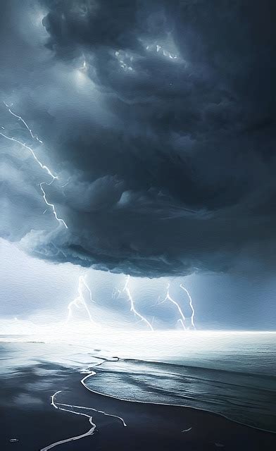 Download Ai Generated Storm Thunderstorm Royalty Free Stock