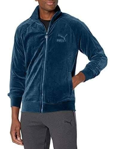 Puma Mens Iconic T7 Velour Track Jacket On Carousell